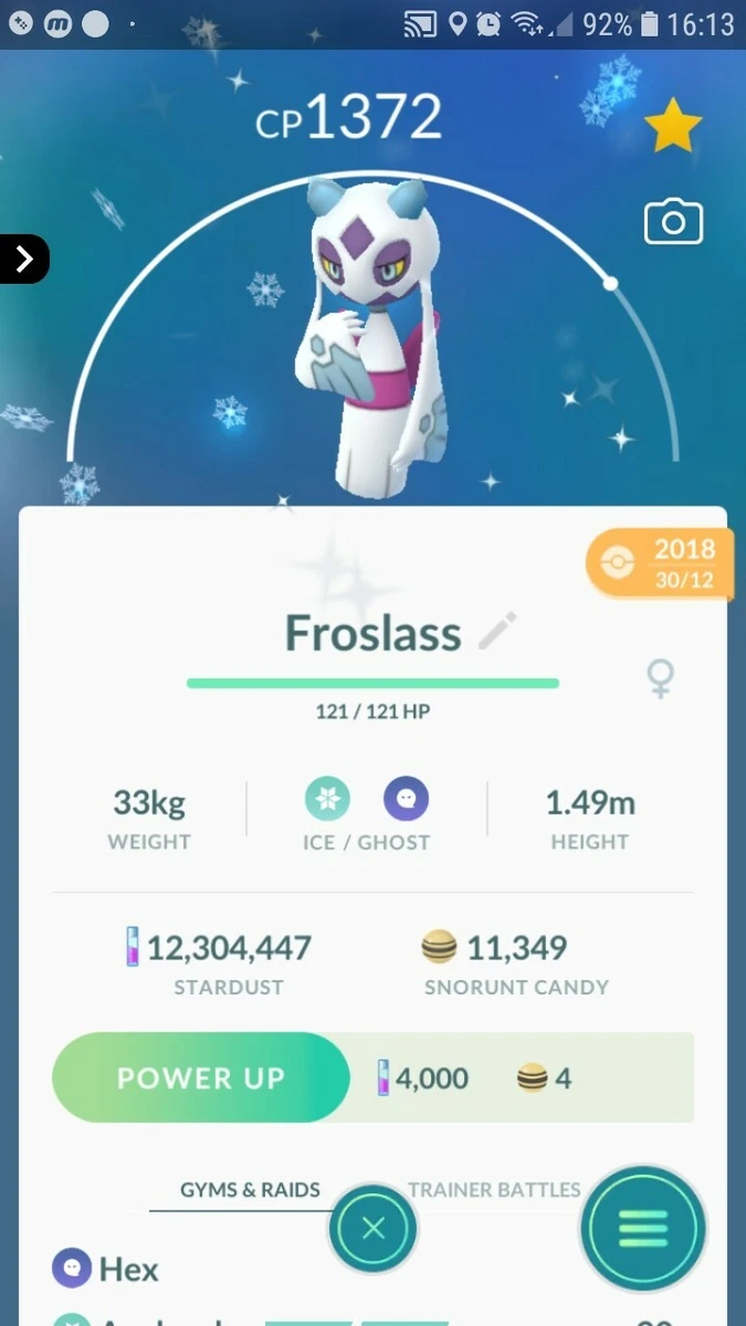 Pokemon Froslass Evolution