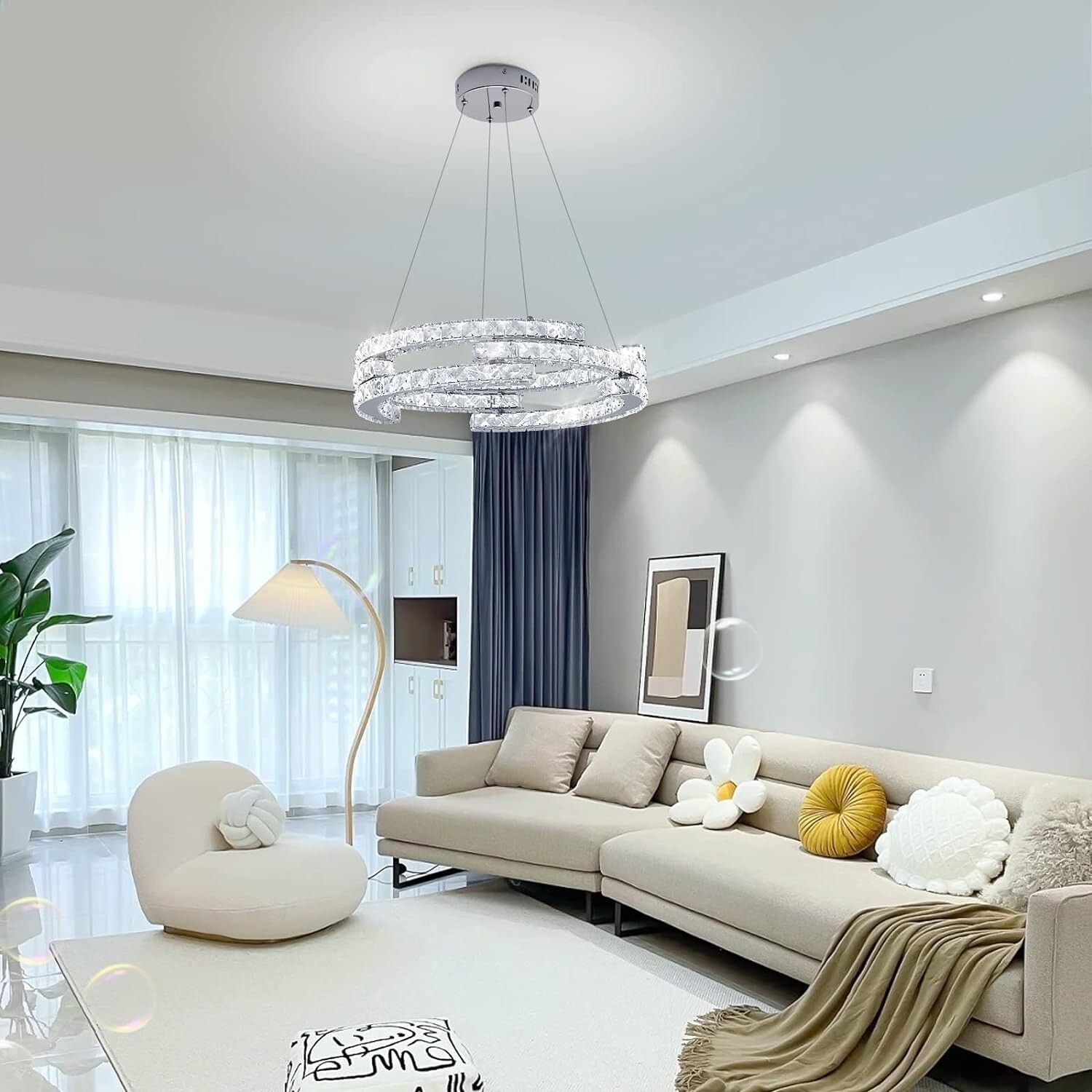 Kitchen LED Pendant Light Bar Lamp Black Chandelier Lighting Home ...