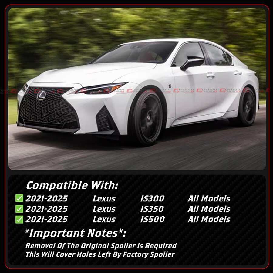 For 21-2026 Lexus IS300 IS350 IS500 CTM Carbon Fiber Highkick Trunk ...