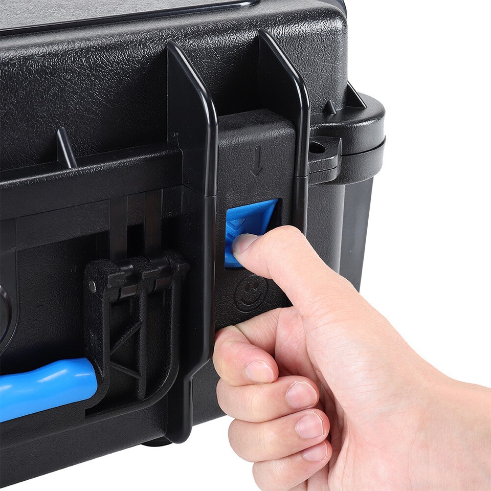 Waterproof Wheel Rolling Travel Equipment Tool Box Hard Case Foam ...