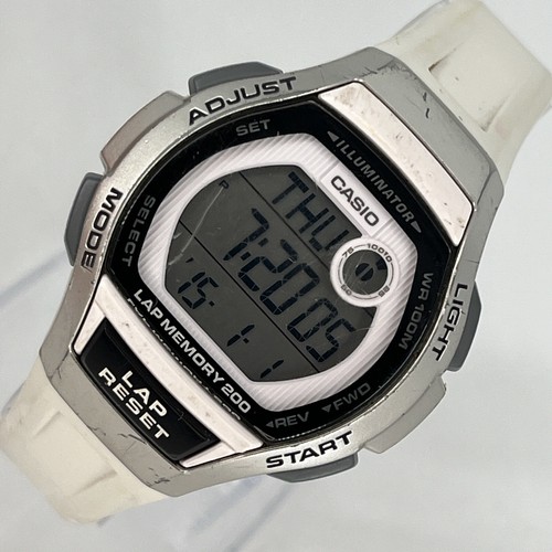 Casio Athleisure Women's Step Tracker Watch LWS-2000H White/Silver NEW ...