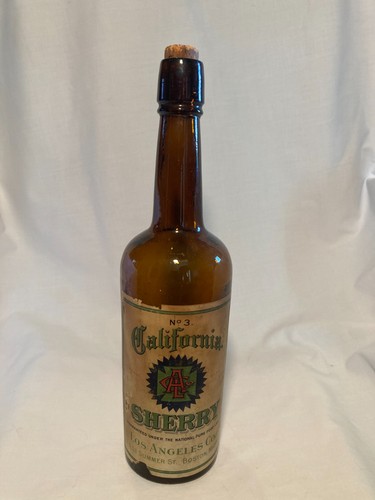 c1900 3 Vintage California Sherry Los Angeles Co. Boston, Mass., Back ...