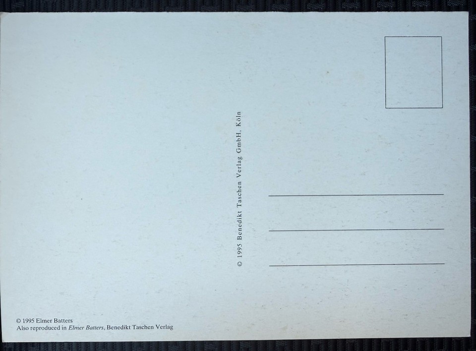 Elmer Batters Pin-up Postkarte Schwarzweiß Retro 1995 Benedikt Taschen ...