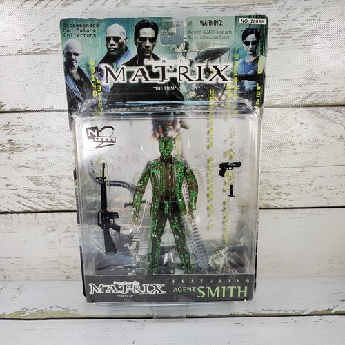 WB N2 Toys The Matrix Movie Agent Smith Clear 1999 6" Vintage Action ...