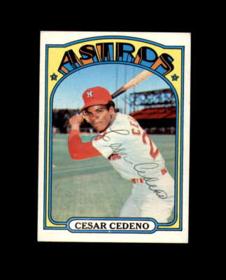 Cesar Cedeno Signed 1972 Topps Houston Astros Autograph | eBay