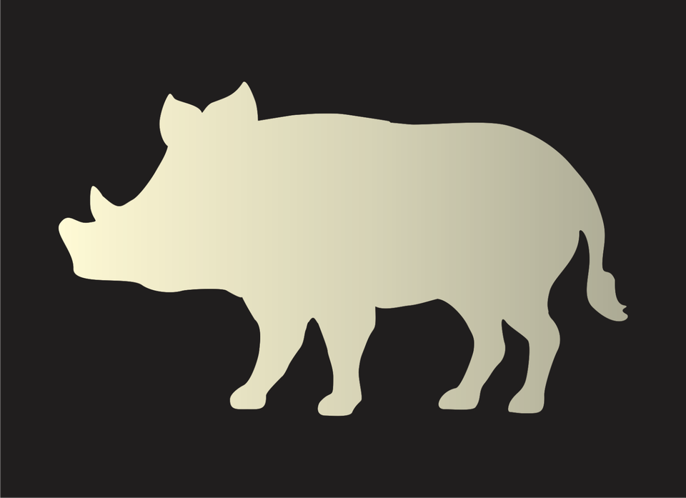 Stencils by Joanie Warthog Wild Boar Pig Animal Shape + Free Template ...