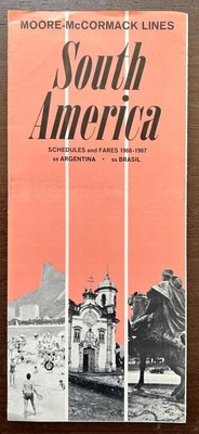 ARGENTINA / BRASIL (Moore McCormack) Schedules & Fares 1966-67 - PHOTOS ...