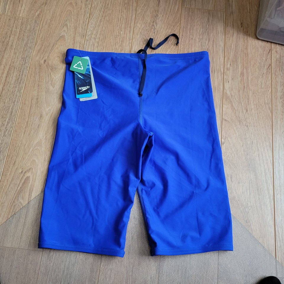 NWT Speedo Men's Competitive Swim Trunks Sz. 34 Blue NEW | eBay