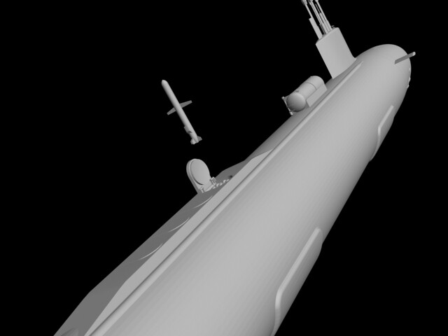 USS Arizona (SSN-803) VA Class Block V SSGN Sub 1:200 scale with ...