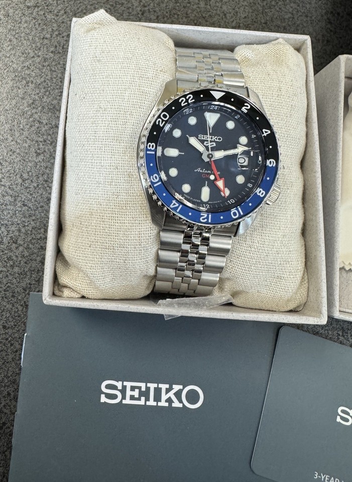 Seiko 5 Sports SKX Series Automatic GMT Blue Dial Watch SSK003 New ...