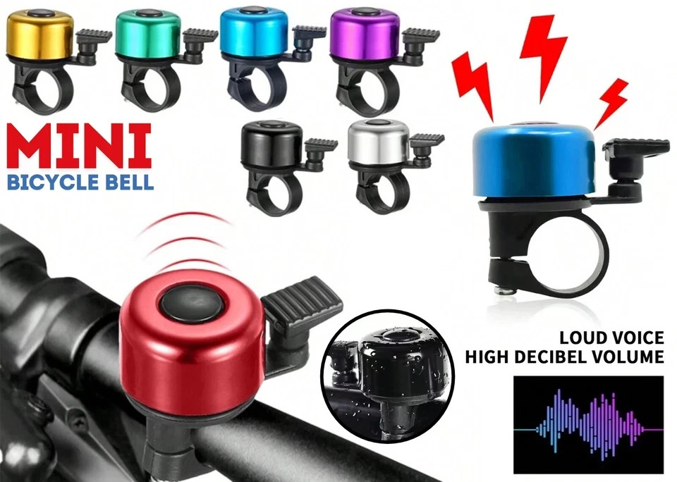 Mini Bike Bell Ring Loud Handlebar Alarm Road Mountain Bicycle Bell ...