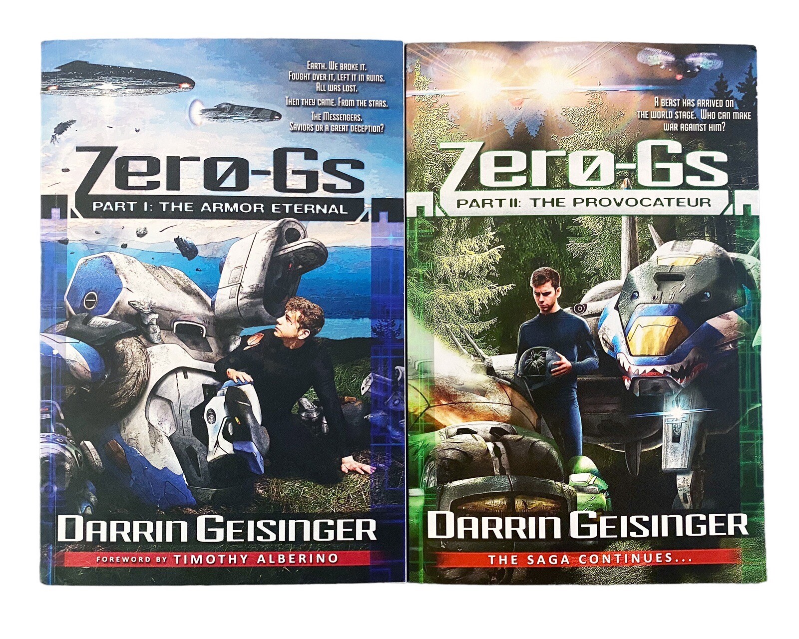 Signed! Zero-Gs: Part I & 2 Lot Set Armor Eternal provocateur Darrin ...