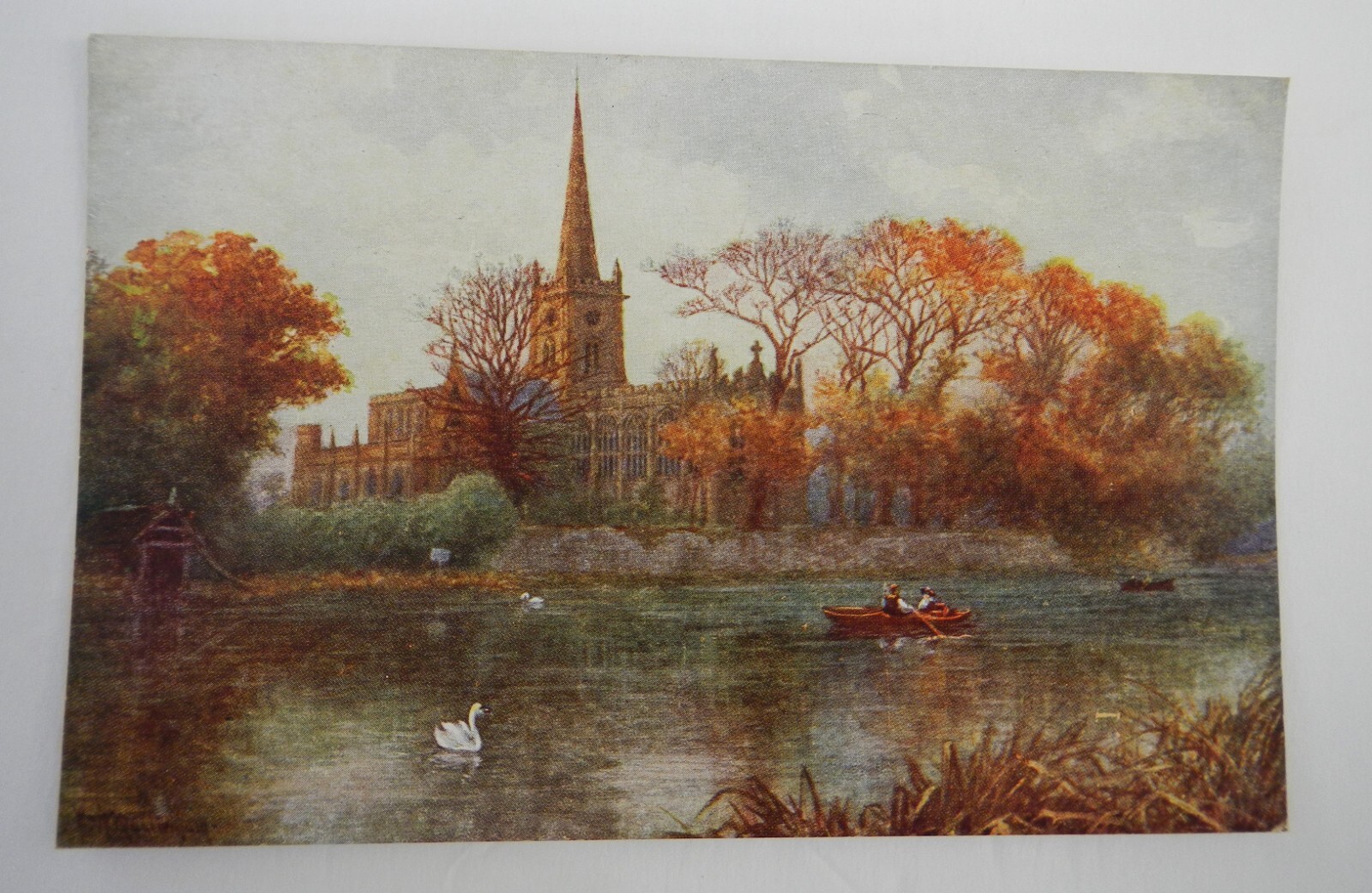 Vint. Color P/C- England- Parish Church, Stratford-On-Avon, No. 975 | eBay