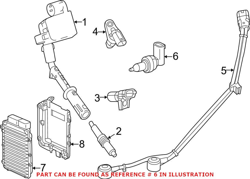 Genuine OEM Engine Coolant Temperature Sensor for Mercedes 0009056102 ...