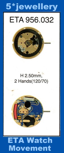 ETA 956-032 ETA 956-112 ETA F03-111 watch quartz movement / moduel ...