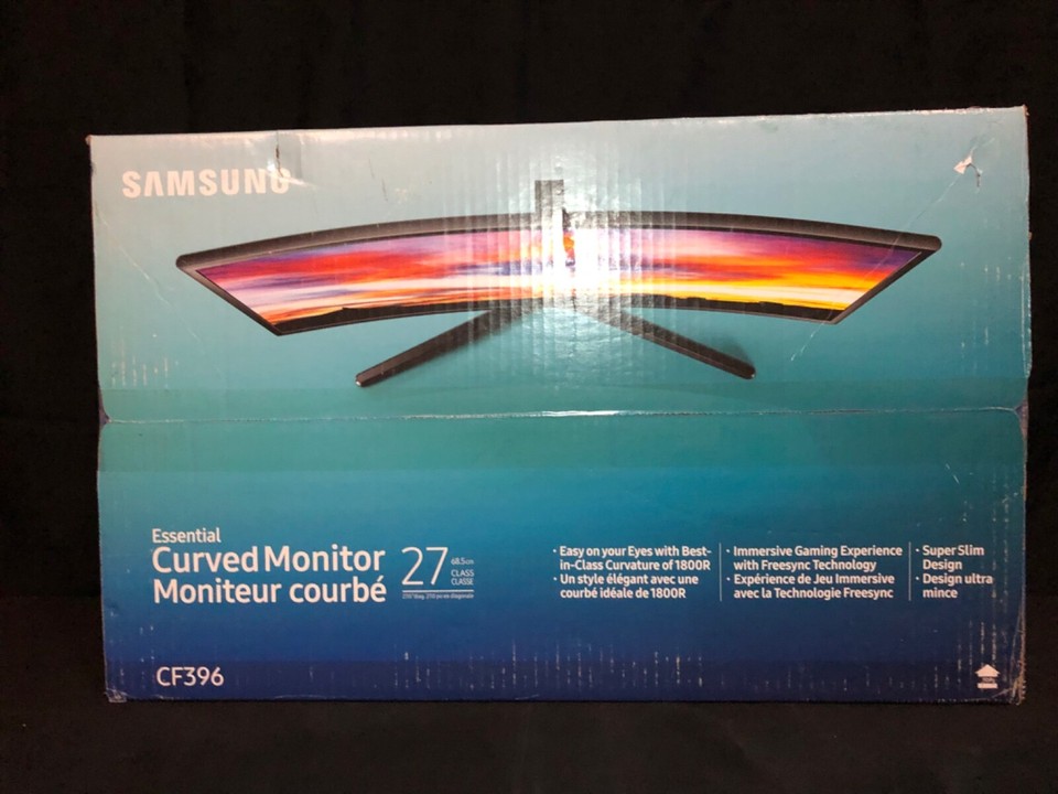 Samsung CF396 27" Curved LED Monitor AMD FreeSync Super Slim ...