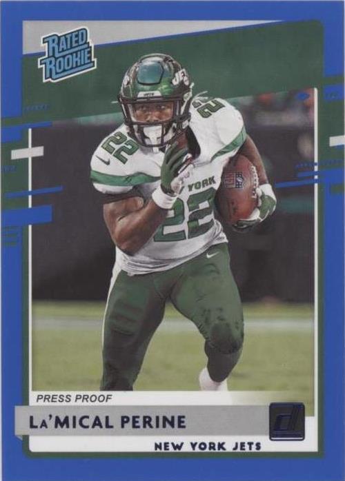 2020 Panini Donruss - Rated Rookie La'Mical Perine #340 Press Proof ...