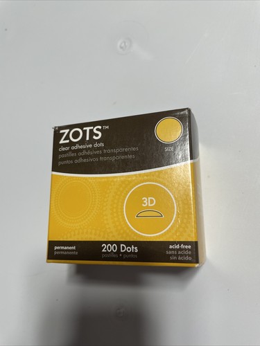 Thermoweb Zots Clear Memory Adhesive Dots, 3-D, 200 per pack | eBay