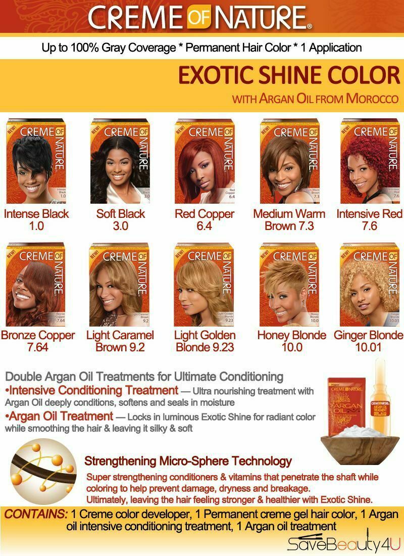 Argan Oil Hair Color Chart Private Label Professional Salon Natural