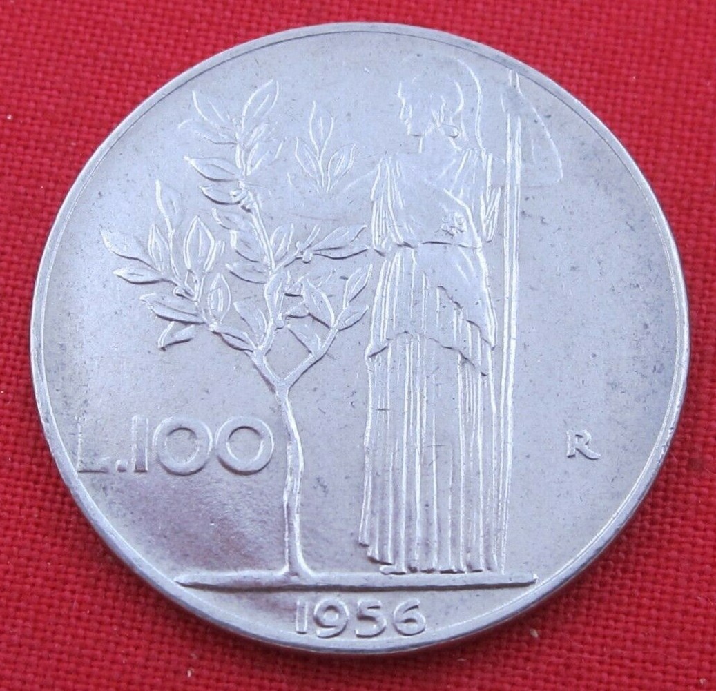 1956 REPVBBLICA ITALIANA L.100 - Higher Grade - Stainless Steel Coin ...
