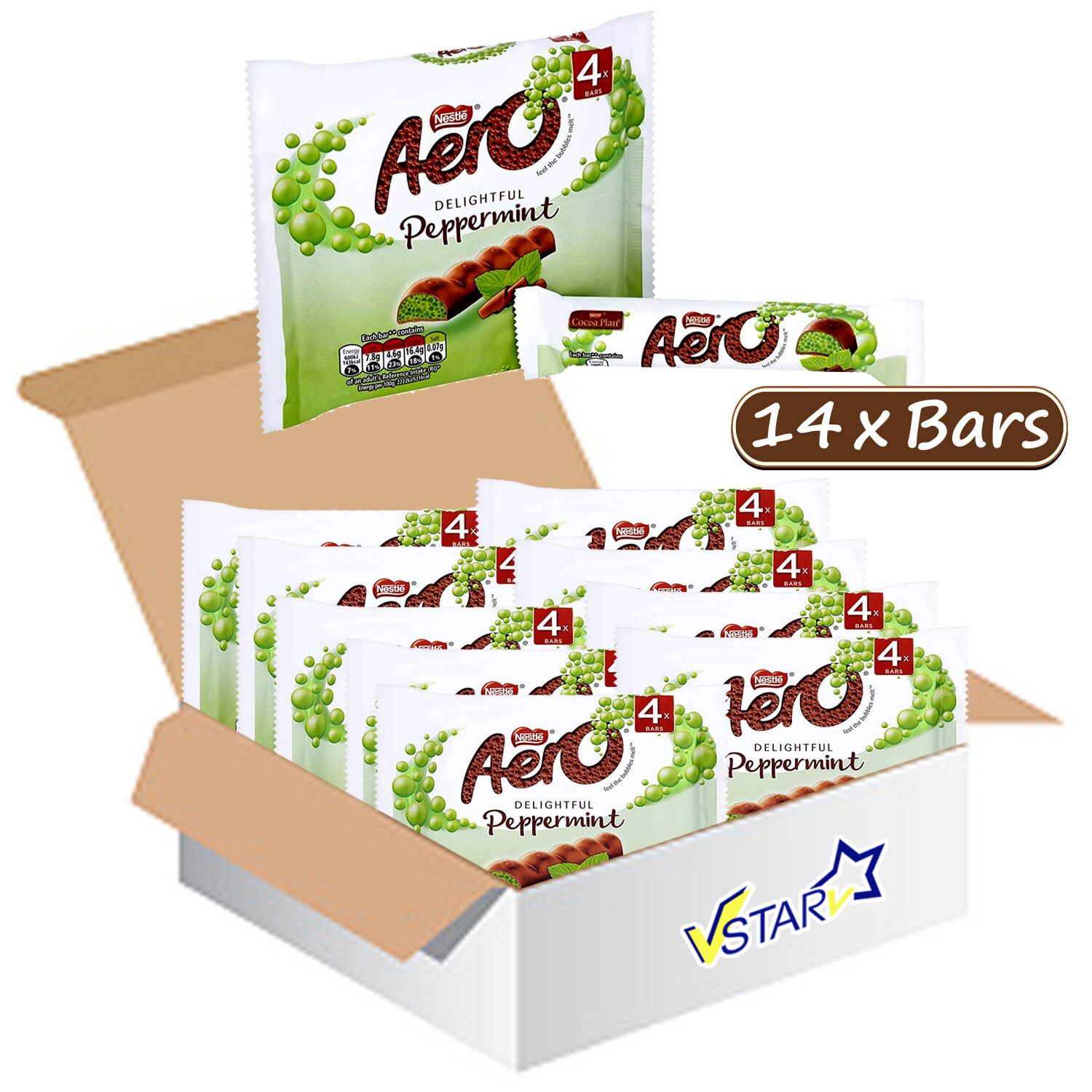 FULL BOX of Chocolate Bars - Aero Cadbury Kit Kat Mars Snickers Reese’s ...