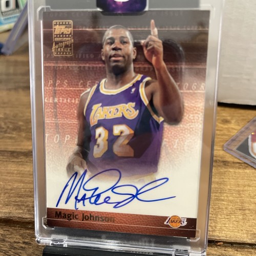 2000-01 Topps Basketball Autograph #TA-EMJ Magic Johnson | eBay