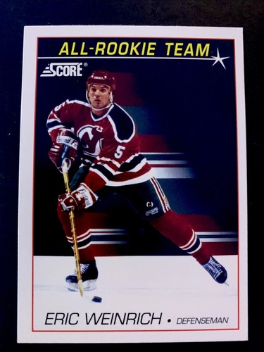 1991-92 Score American All-Rookie Team #350 Eric Weinrich | eBay