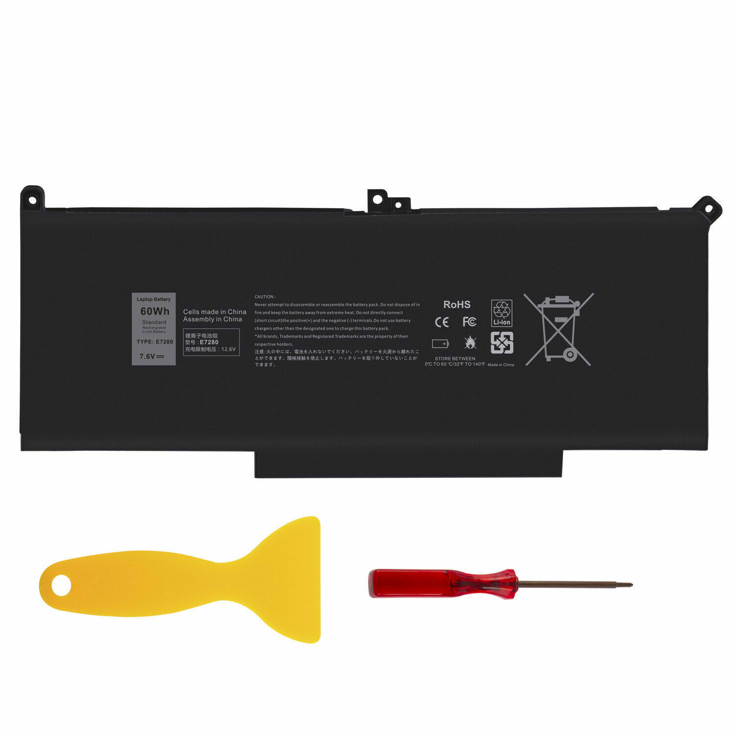 E7280 Battery for Dell Latitude 12/13/14 E7290 E7380 E7390 E7480 E7490 ...