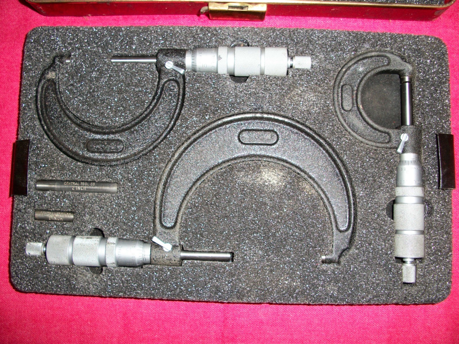 Central Tools 6151 Micrometers 4 Piece Set 0-4 inch .001in Grad Made in ...