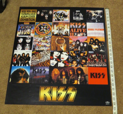 KISS PROMOTIONAL POSTER - MERCURY GOLD & PLATINUM RECORDS 1992 REVENGE ...