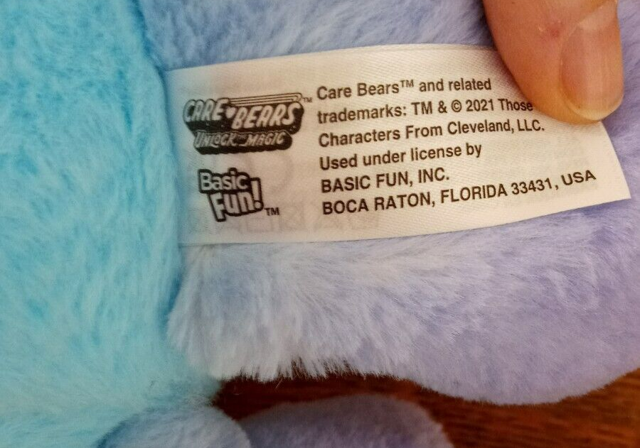 TTO Basic Fun 2021 Dream Bright Care bear plush stuffed animal purple ...