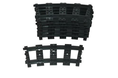 Lego® Eisenbahn Schienen 8 RC TRAIN 7896 Gebogene 7499 60205 CURVED ...