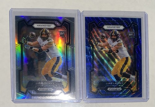 Luke Lachey (RC) 2-Card Lot - 2024 Panini Prizm Draft Picks Blue /249 ...