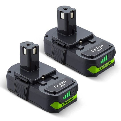 2Pack 3600mAh P108 Battery Compatible with Ryobi 18V Lithium Battery ...