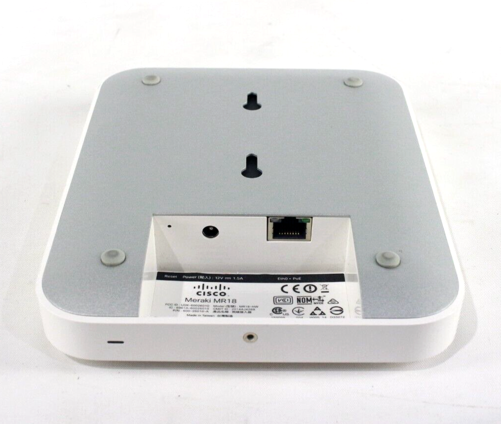 Cisco Meraki MR18-HW MR Series Cloud Managed Access Point w/ Mount ...