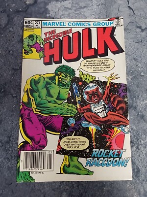 Incredible Hulk #271 Marvel Comics 1982 Newsstand Key Issue ft. Rocket ...