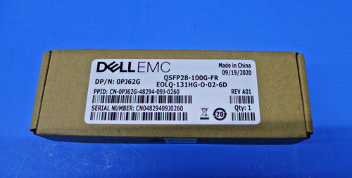NEW Dell EMC QSFP28-100G-FR Class 1 Transceiver 21CFR EOLQ-131HG-O-02 ...