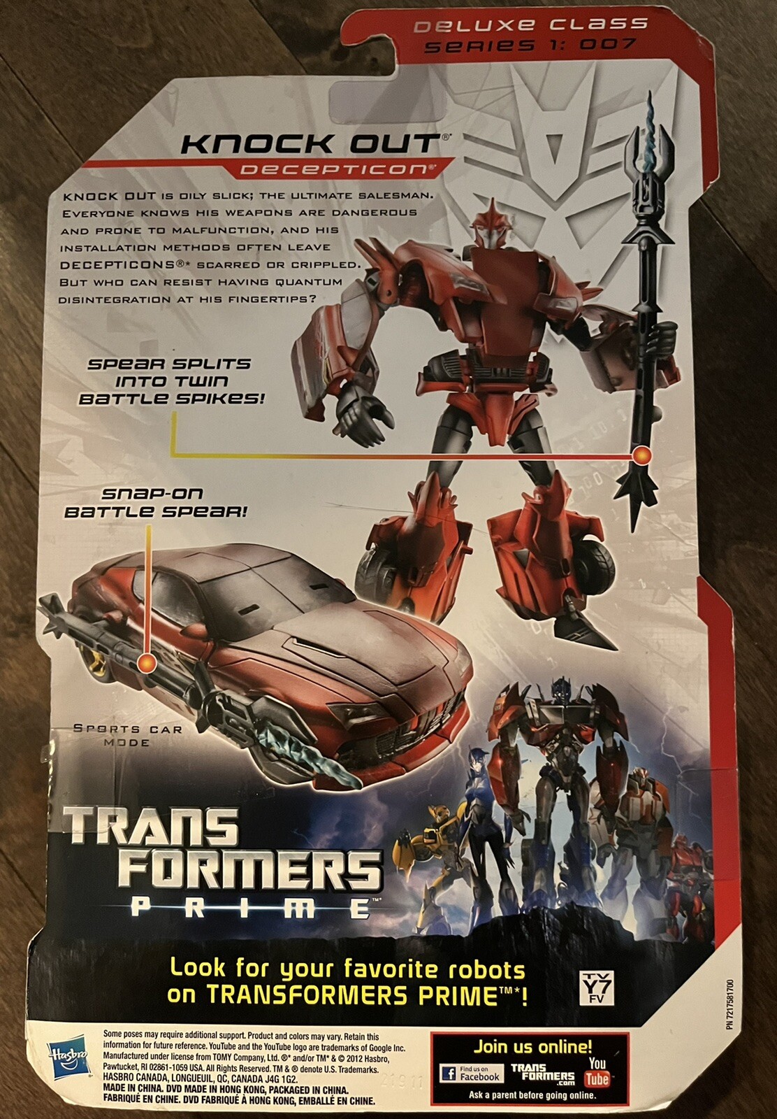 NEW Transformers Prime Robot in Disguise KNOCK OUT Deluxe Autobot IDW ...