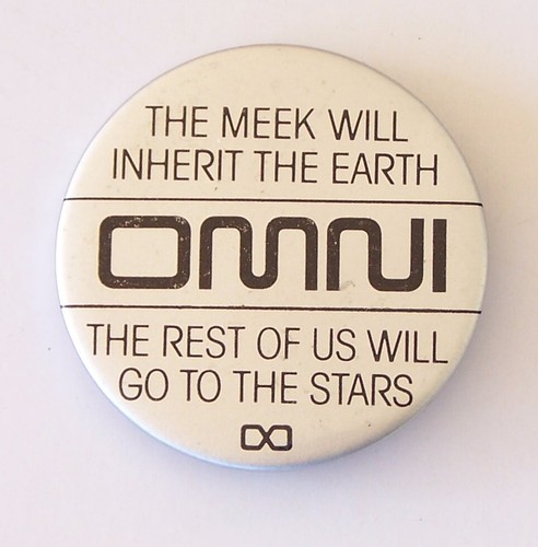 VINTAGE 80s OMNI COMPUTERS MEEK SHALL INHERIT EARTH PROMO SOUVENIR TIN ...