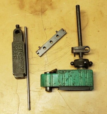 Vintage Tiny Titan And Mighty Mag ENCO Mfg Co Magnetic Indicator Bases ...