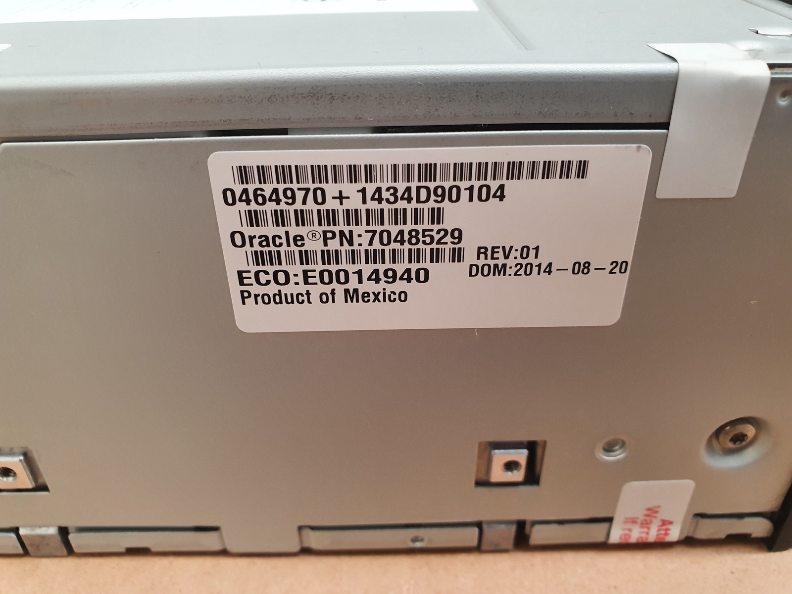 HP SUN/Oracle LTO6 FH FC Tape Drive AQ278D#700 7048529 7048527 BRSLA ...