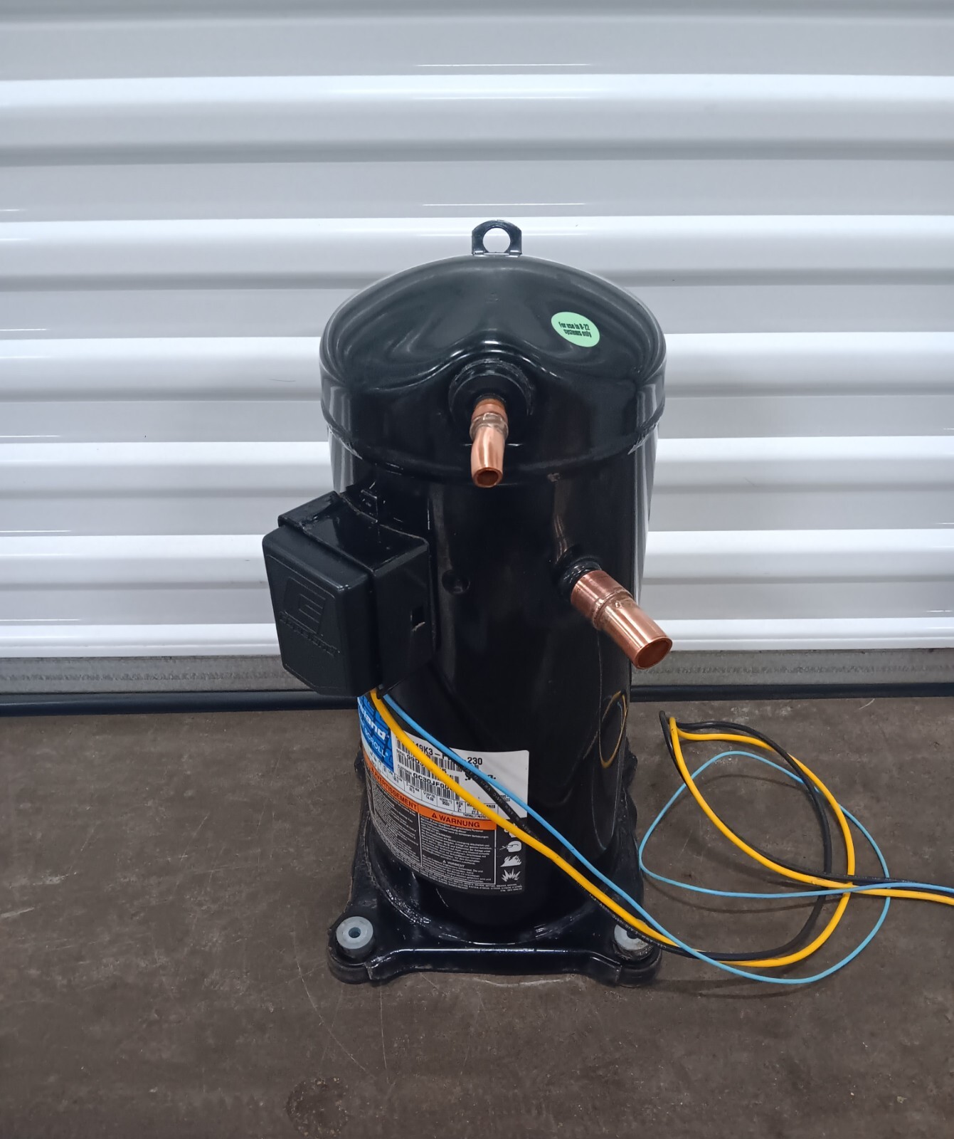 Copeland 4 Ton Scroll Compressor ZR49K3-PFV-230 (208-230v) For R22 ...