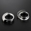 2Pcs Ear Plugs Tunnels Stainless Steel Ear Piercing Gauges Earrings ...