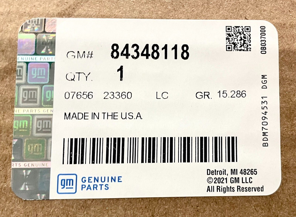 2019-2026 Chevrolet Silverado Front Floor Liners 84348118 Black w ...