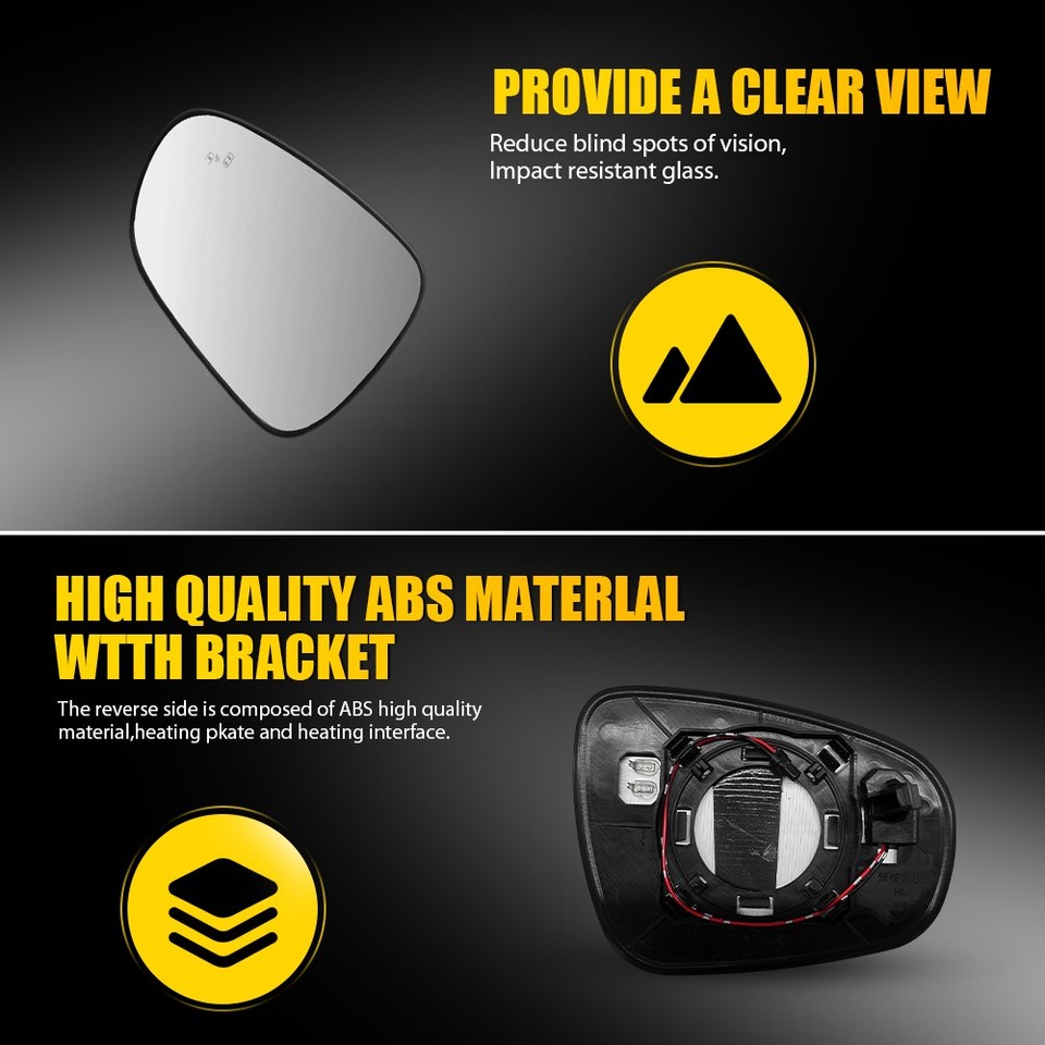 Left Heated Clear Glass Mirror w/Blind Spot for ES300h Lexus ES350 ...