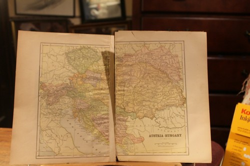 Antique Circa 1890 Map Austria Hungary | eBay