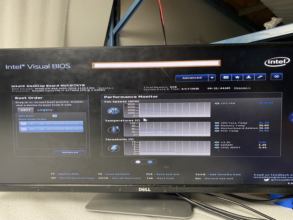 Intel NUC6i7KYK Core i7-6770HQ 2.6GHz 8GB RAM NO HDD NO OS Good | eBay