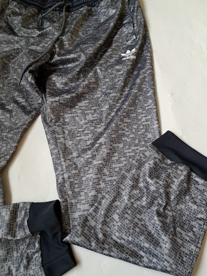 Adidas Chile Pants Nylon Wet Look Glanz Shiny 36 W Cuffed Deadstock | eBay