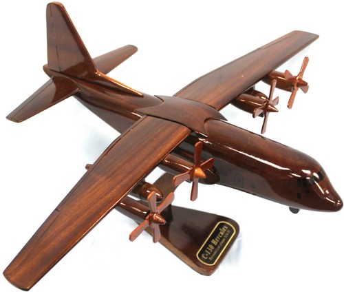 C130 H Hercules Wooden Model Airplane Mahogany -W- Personalized Plaque ...