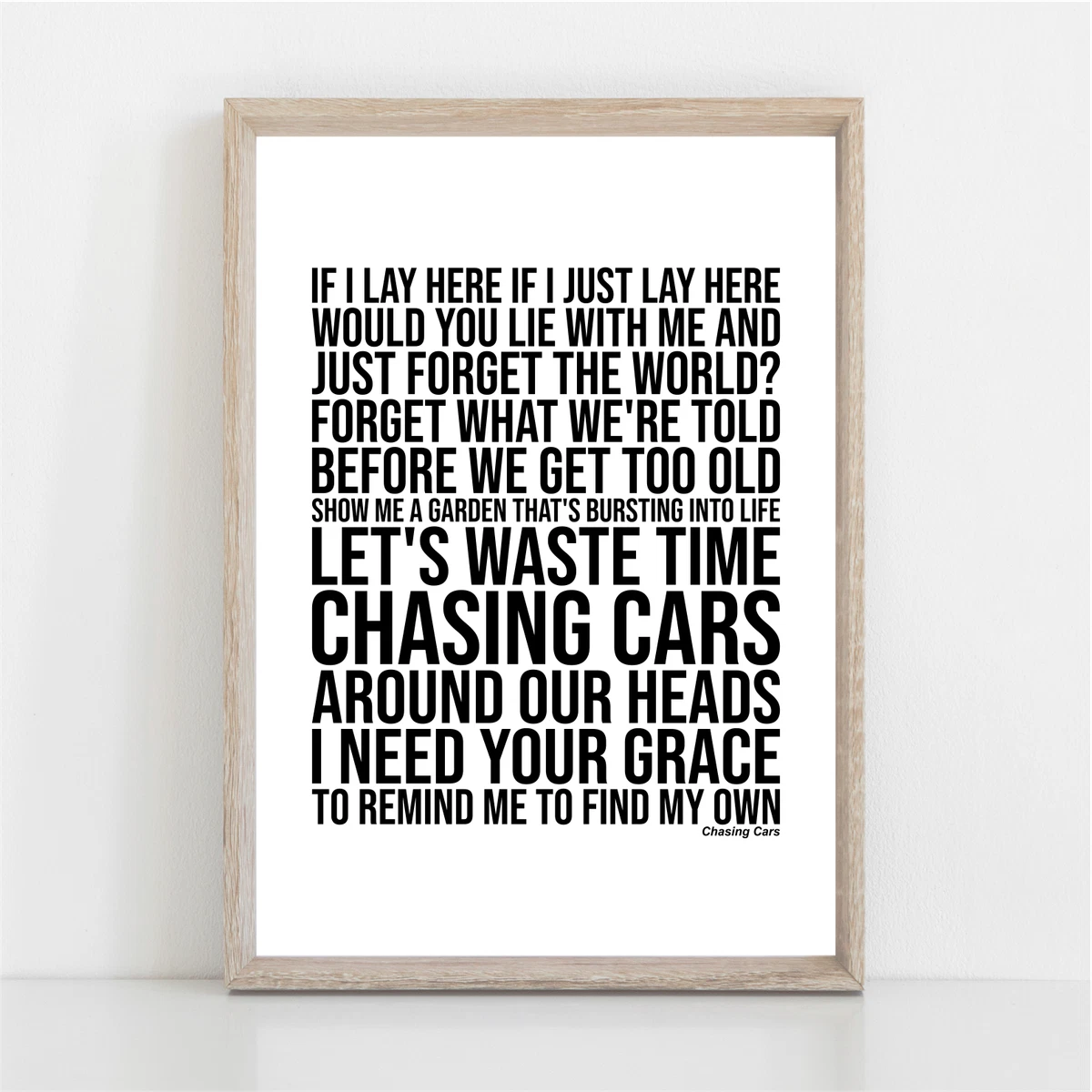 Chasing Cars Snow Patrol Lyrics